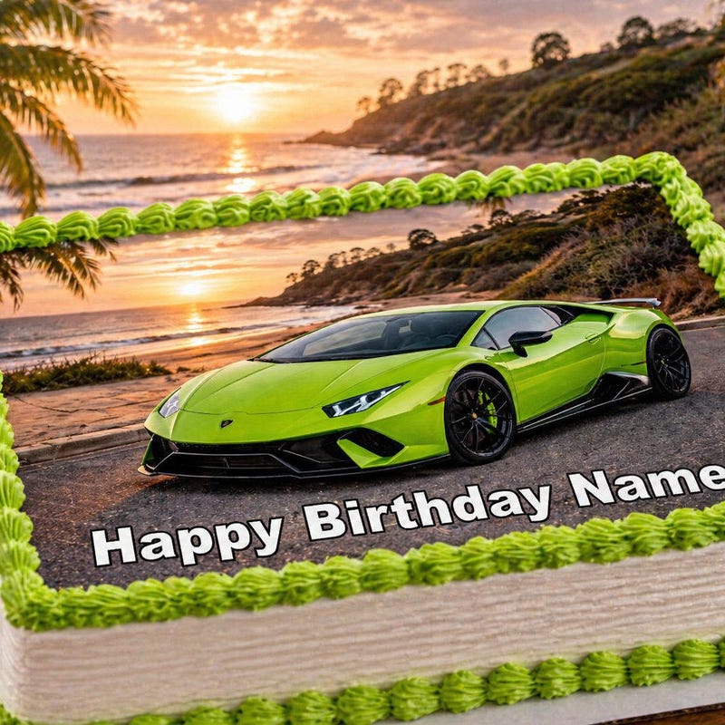 Lamborghini Cake - Etsy