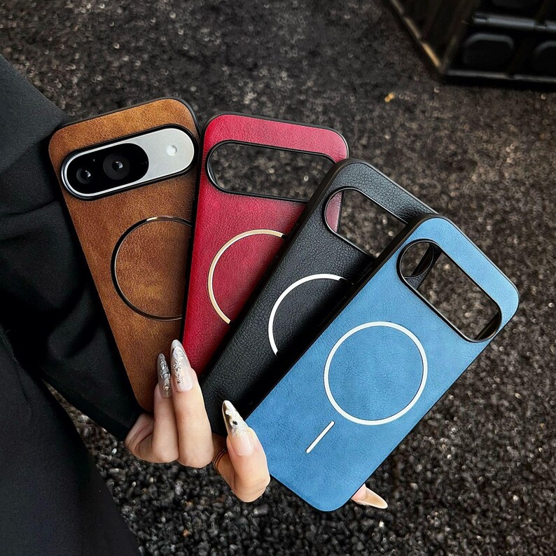 Personalized Crazy Horse Leather Google Pixel Case With Magsafe Ring - Etsy