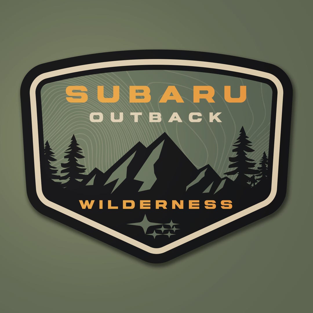 Subaru Outback Wilderness Badge Sticker - Etsy