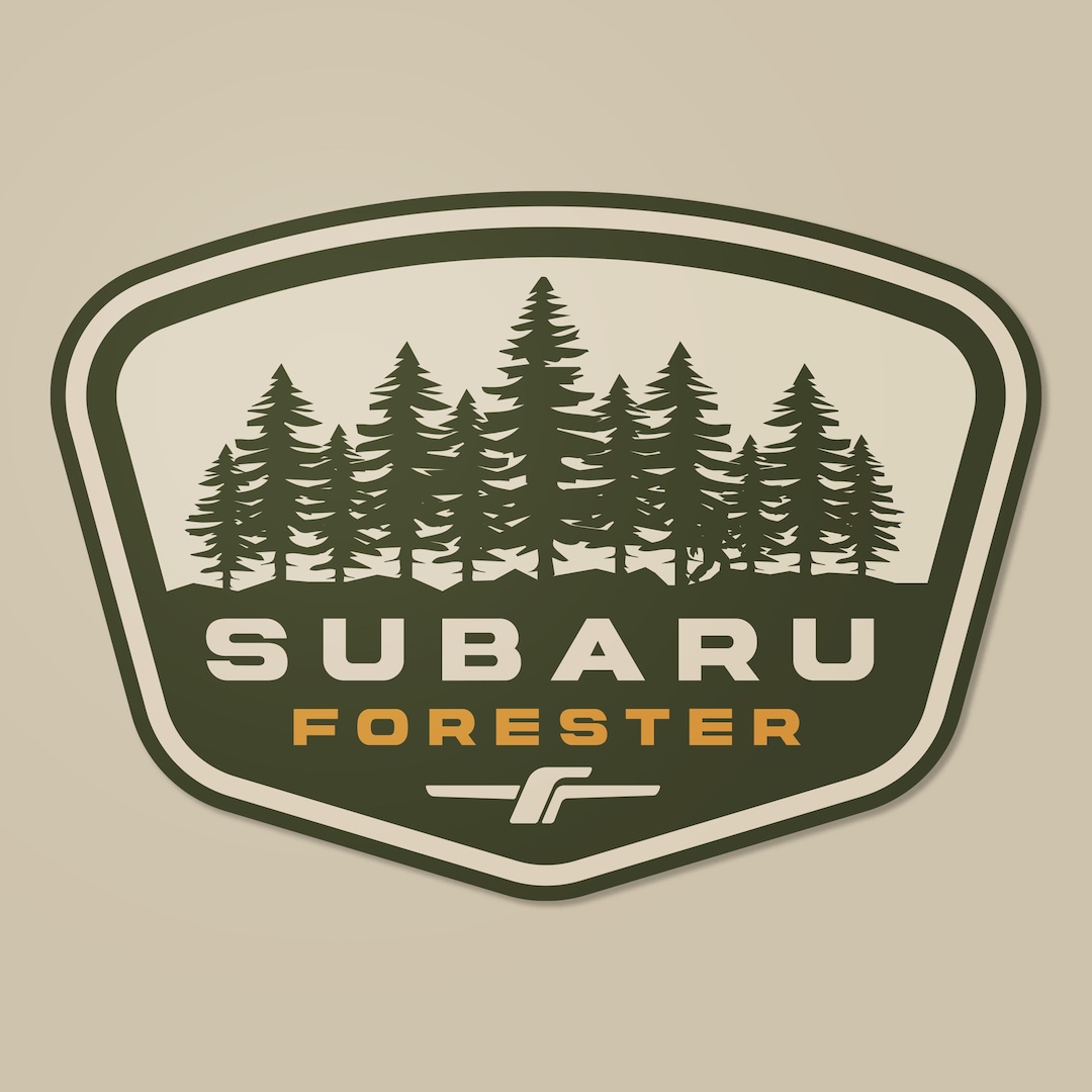 Subaru Forester Badge Sticker Forest Edition - Etsy