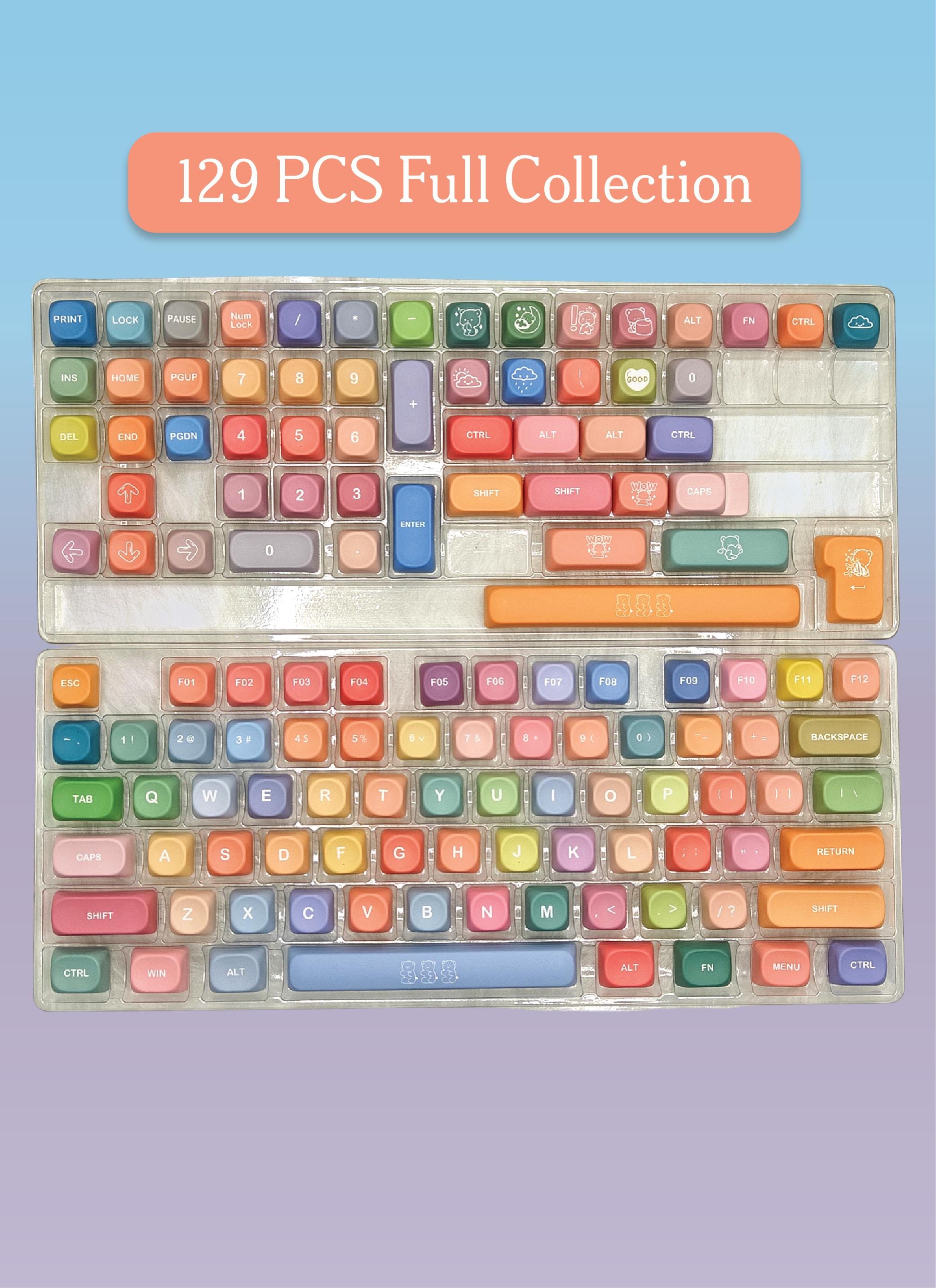 Gummy Bear Keycap Set | Pastel Colourful Keycaps | Kawaii Mechanical ...