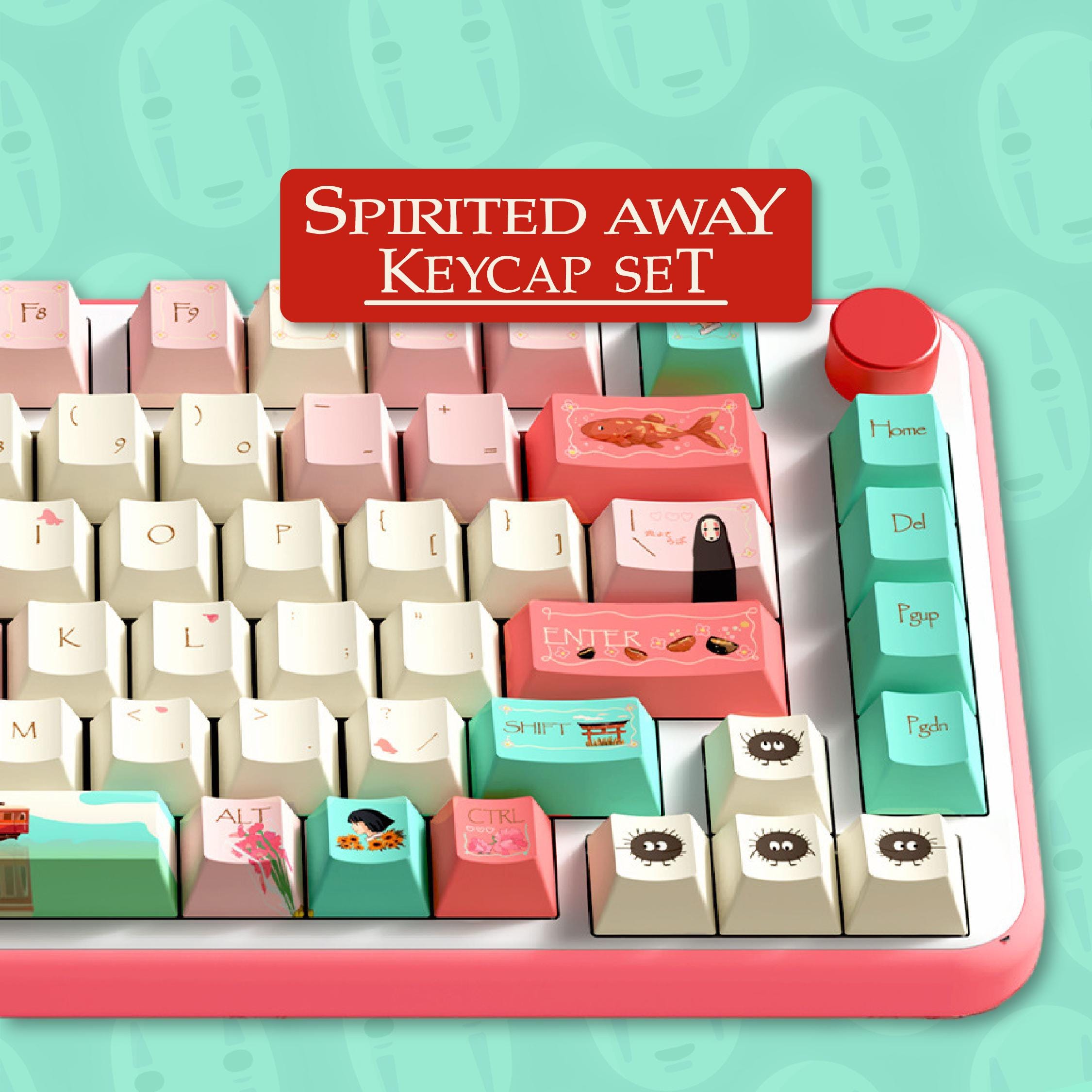 Spirited Away Ghibli Japanese Style 158 Keycaps Complete Set Mechanical ...