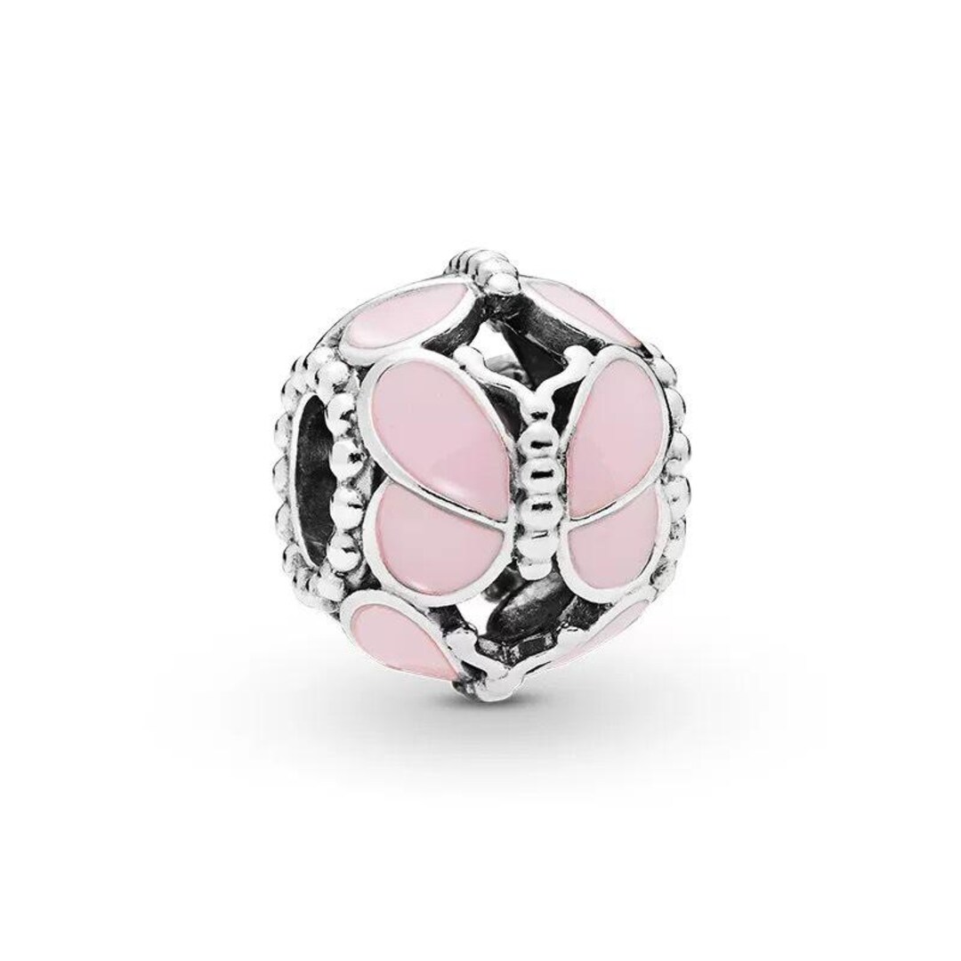 Pandora Pink Butterflies Sterling Silver Charm - Etsy