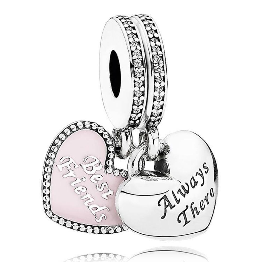 New Pandora Best Friend Always There Heart Dangle Charm - Etsy