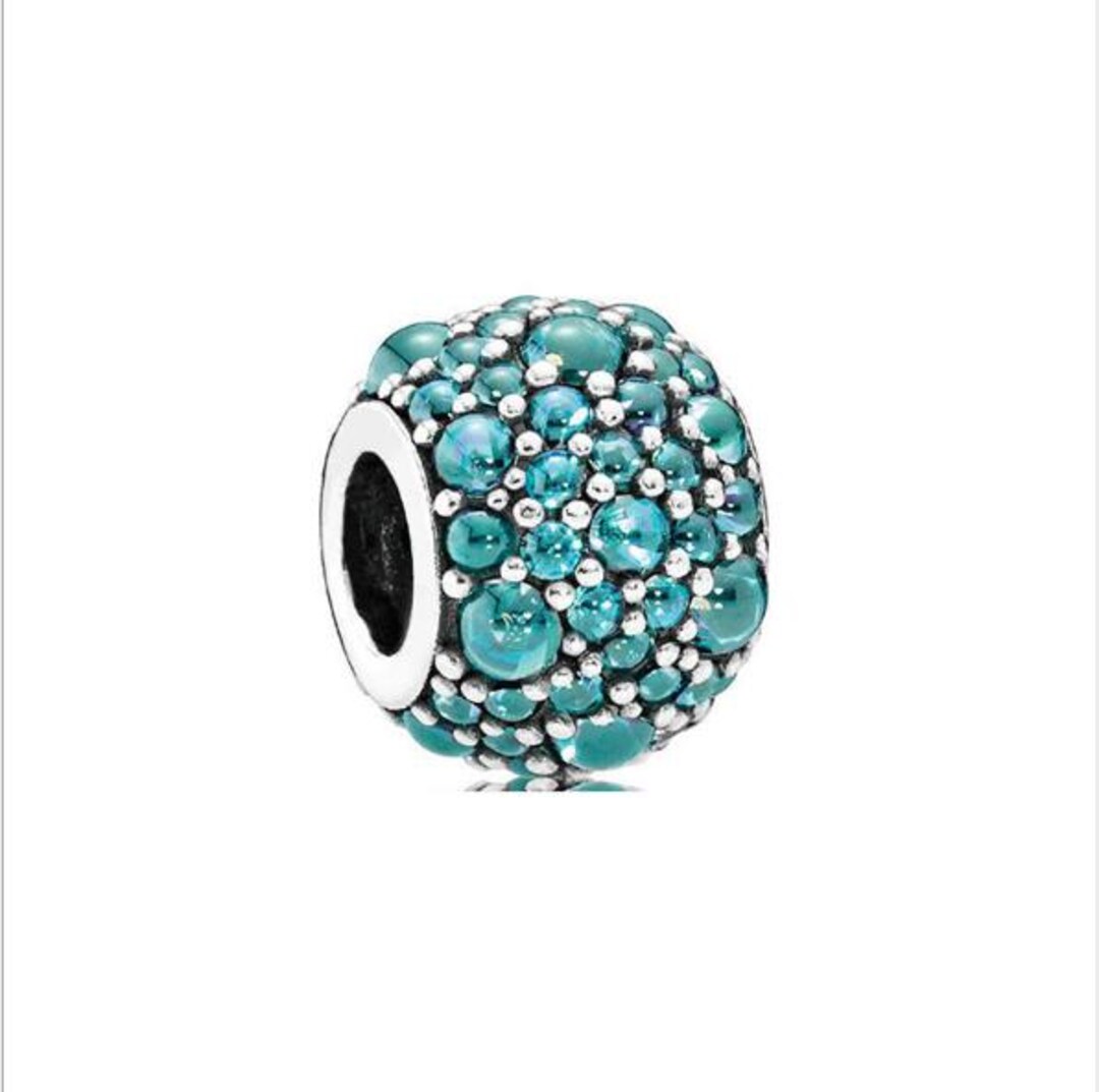 Pandora Silver Lake Blue Shimmering Droplets Charm - Etsy