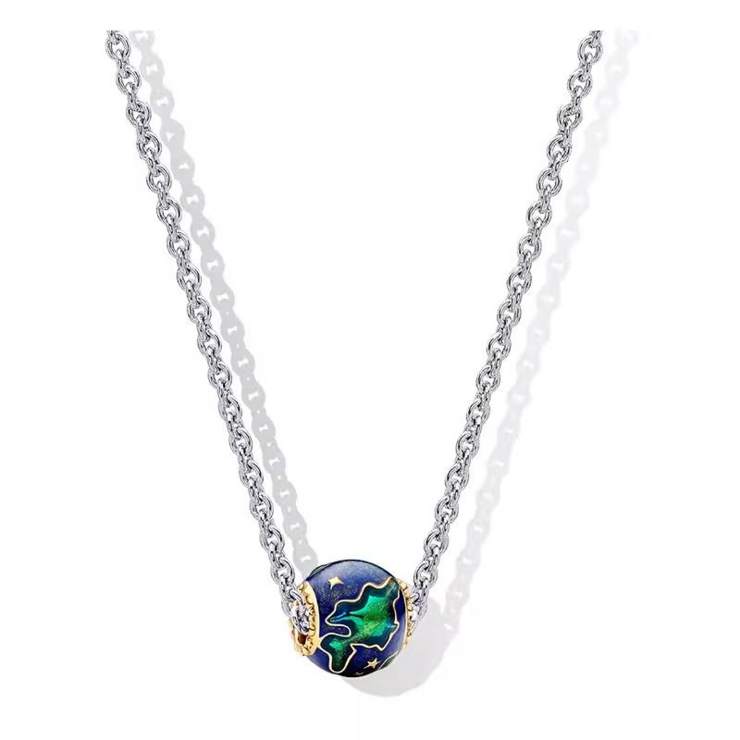 New Pandora Planet Earth Charm Necklace Set - Etsy