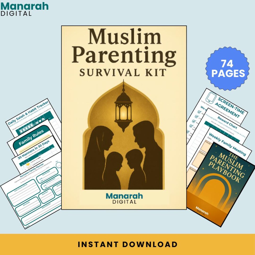 Muslim Parenting Survival Kit | Islamic Parenting Playbook & Printables ...