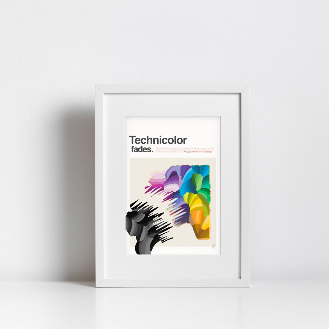 Technicolor Fades Illustration | Whimsical Colorful Drawing | Color ...