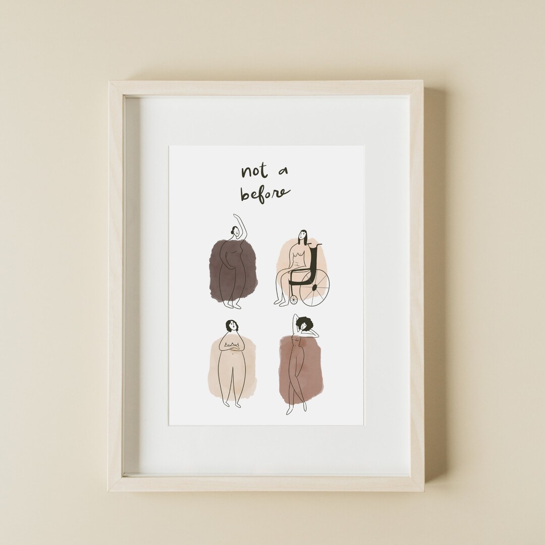 Body Positivity Art | Housewarming Gift | Female Empowerment - Etsy