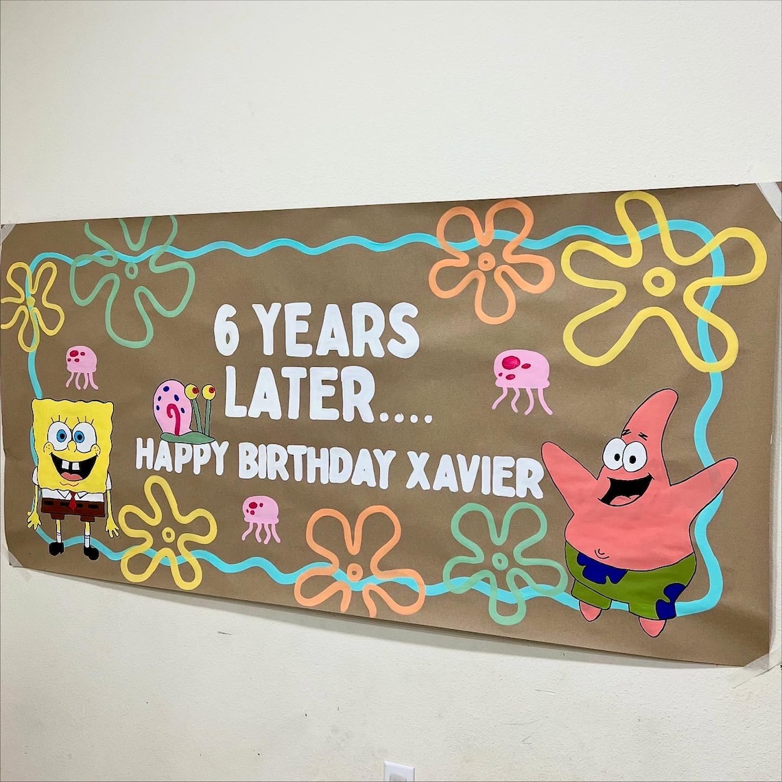 Spongebob Birthday Banner - Etsy