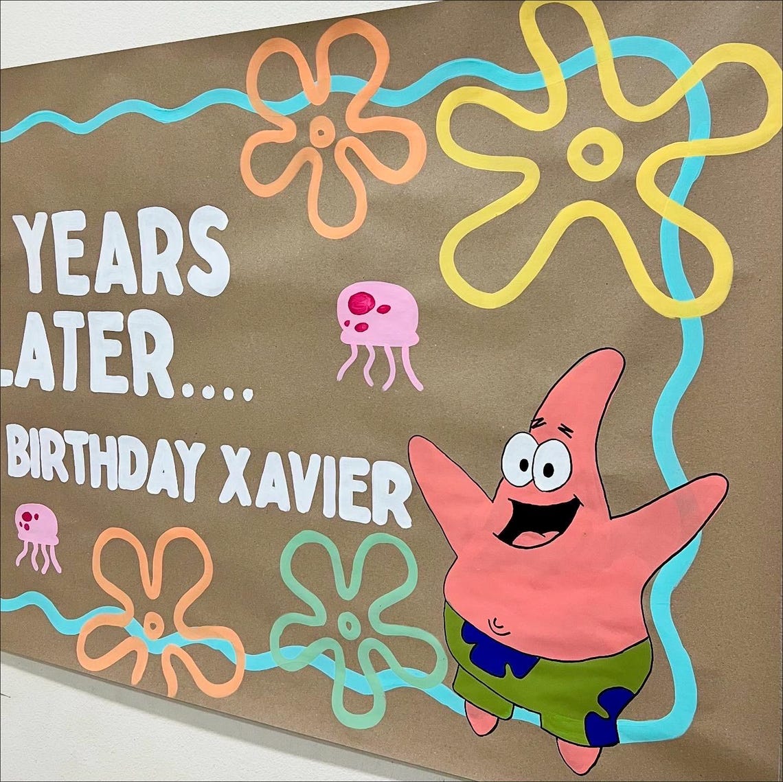 Spongebob Birthday Banner - Etsy