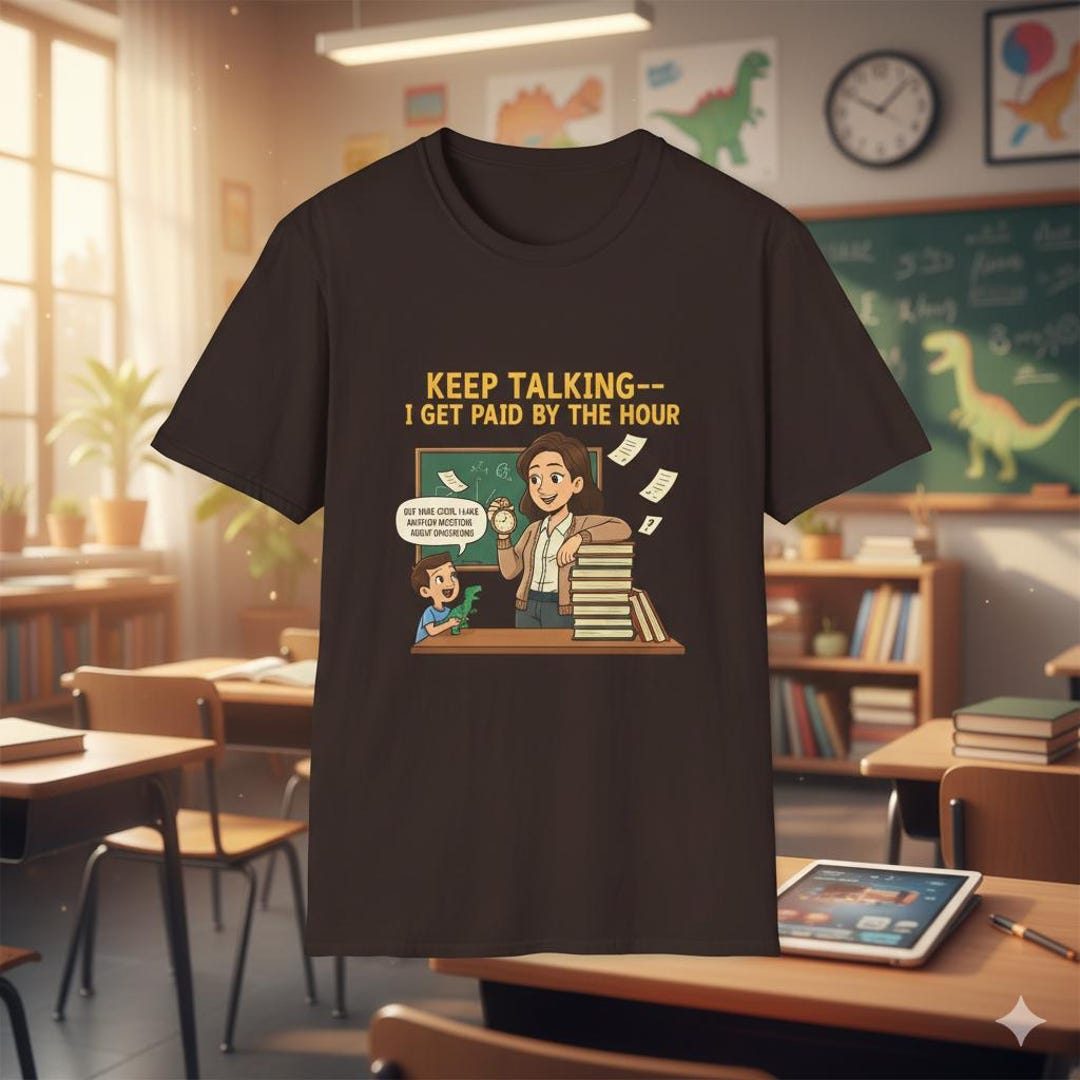 Funny Teacher T-shirt, Teacher Gift, Humorous Educator Tee, School ...