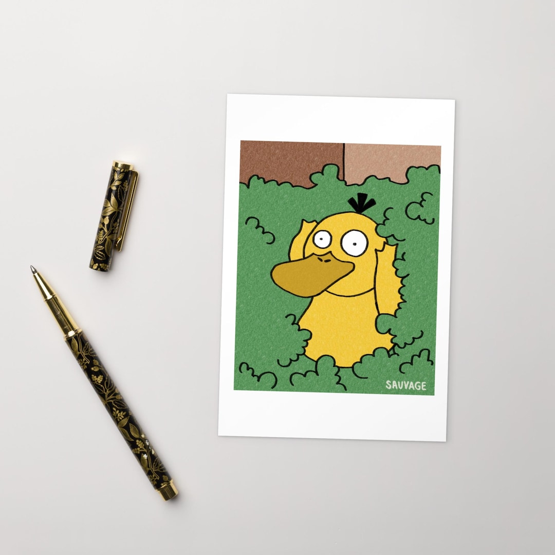 Psyduck Meme by Sauvage - Standard Postcard - Etsy