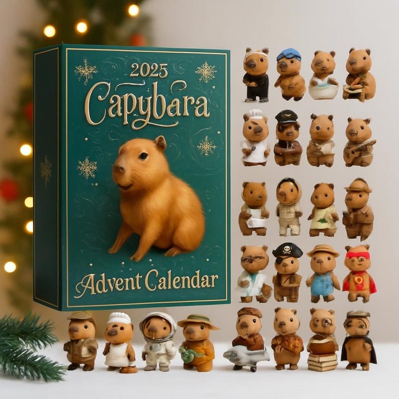 Capybara Advent Calendar - Etsy