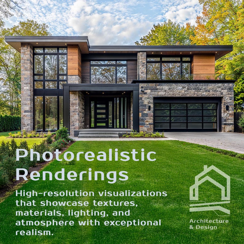 3D Architectural Rendering: Custom Home Design & Exterior Visualization ...