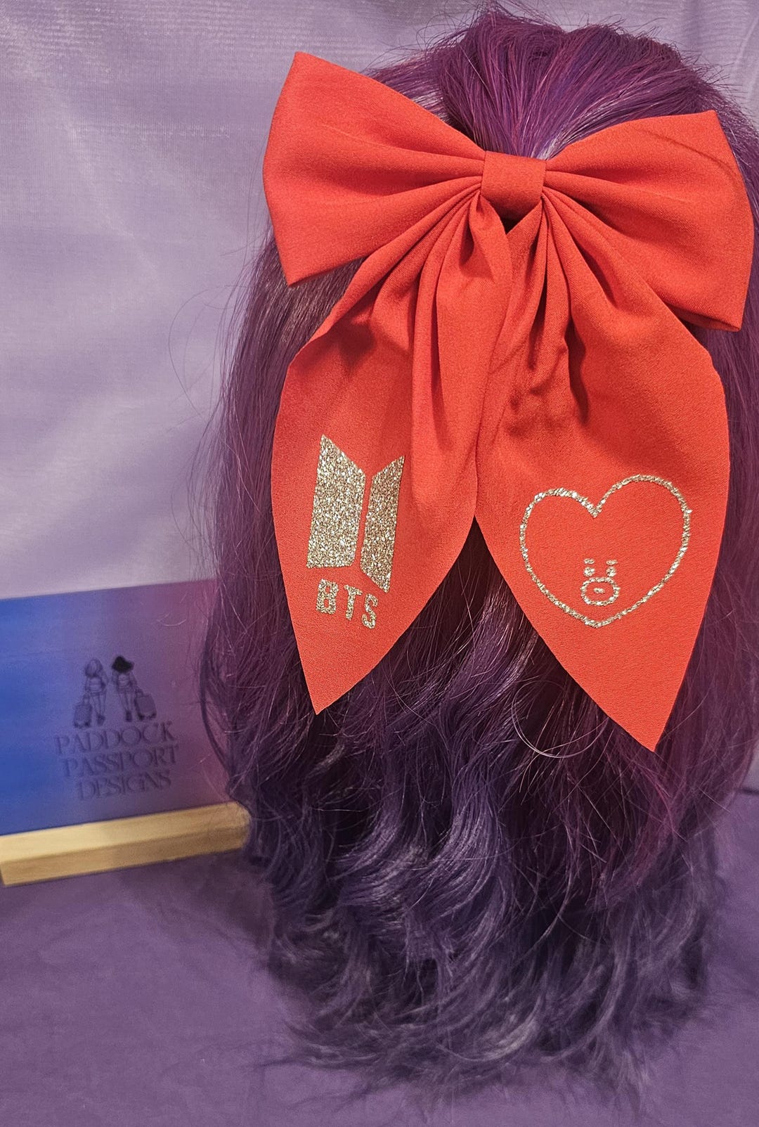 Tata BT21 Hair Bow - Etsy