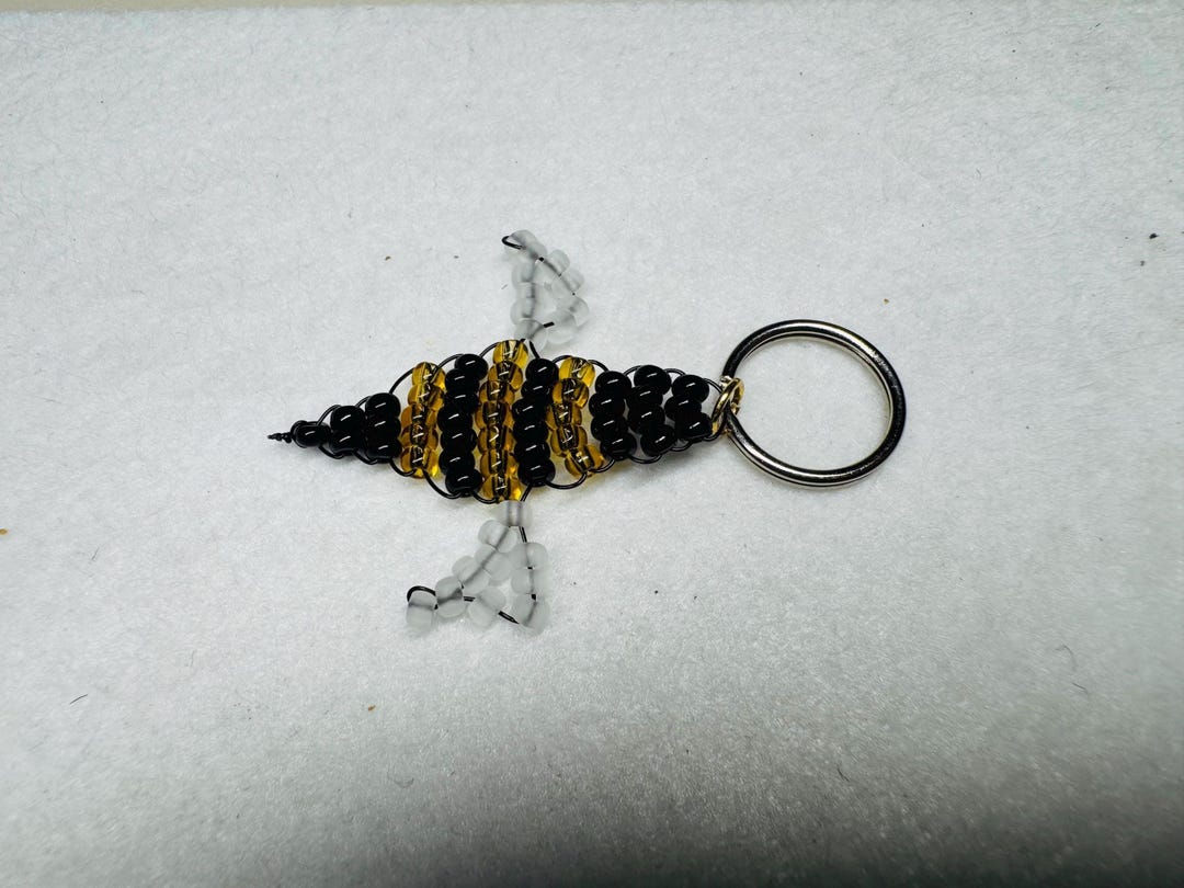 Bumblebee Keychain Seed Beads and Wire - Etsy