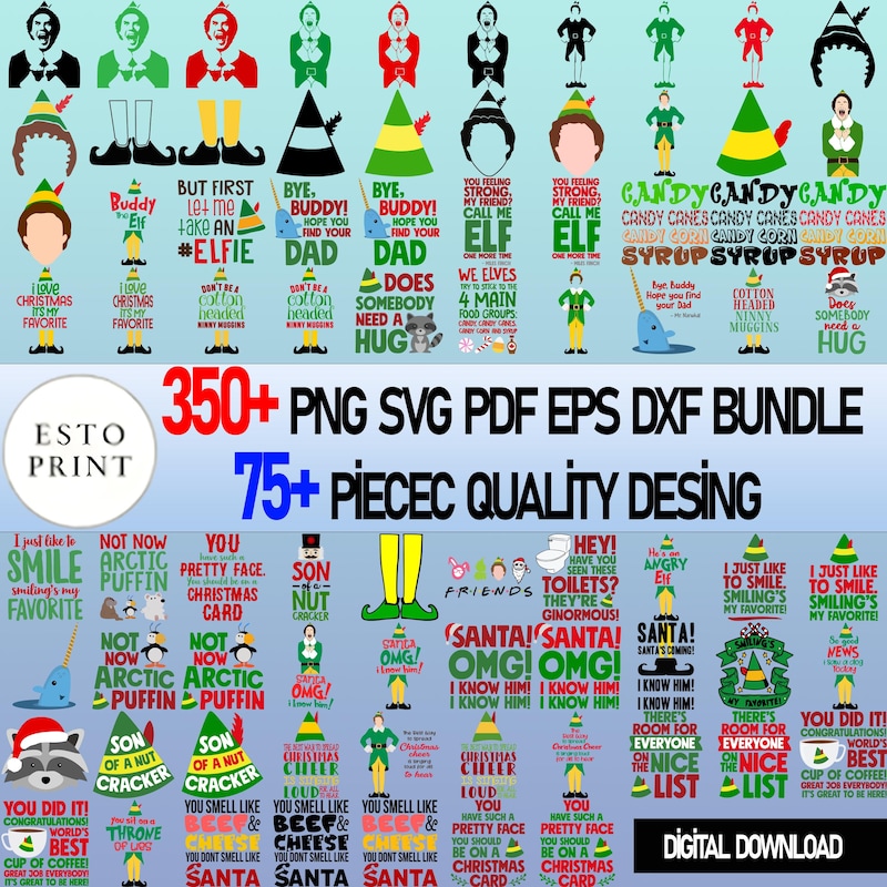 Dtf Elf Transfers - Etsy