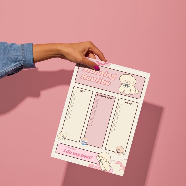 Printable Kids Routine System | Daily Planner, Chore & Screen Time ...