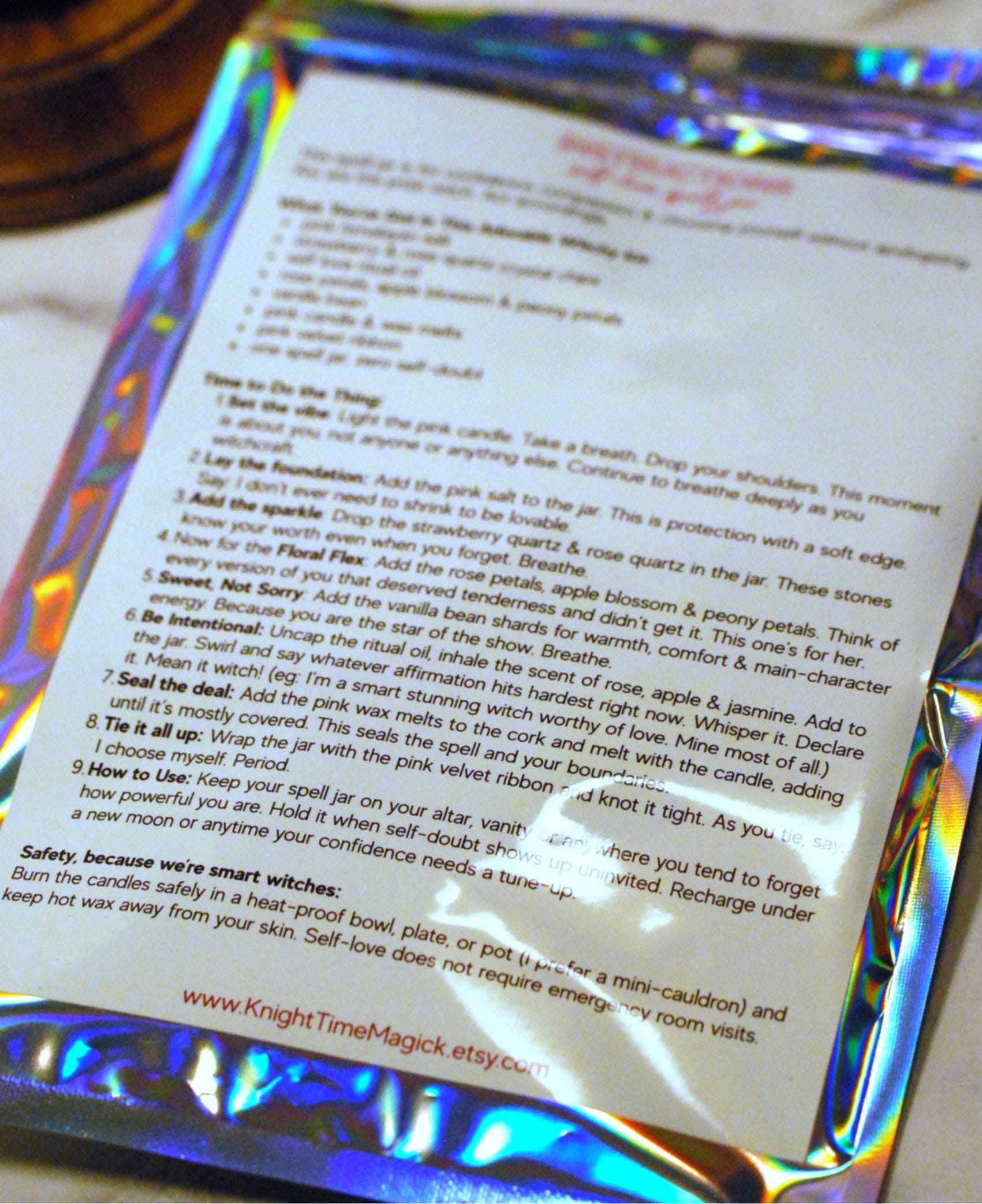 Self Love Spell Jar Kit | DIY Healing Ritual With Rose Quartz ...