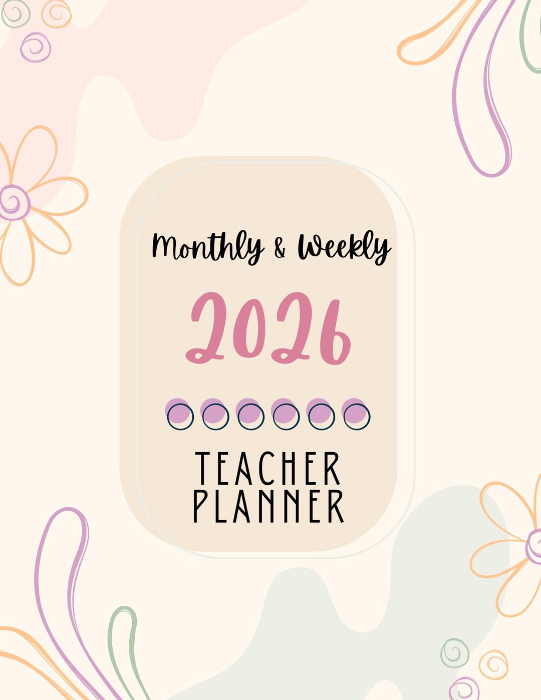 2026 Digital Teacher Planner- Weekly, Monthly, and Annual Quarterly ...
