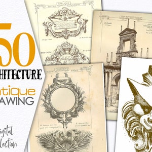 Digital Collection Antique Architecture / Download Old Book Printable ...