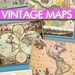 Digital Collection 80 Antique Maps / Printable for Altered Art Junk ...