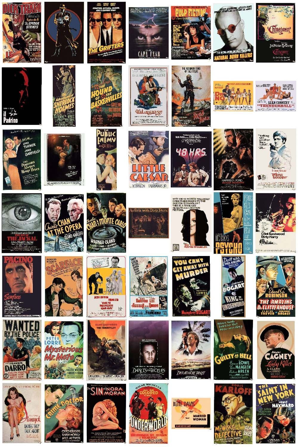 Digital Collection Movie Posters / Vintage Cards Home Decor / Scrapbook ...