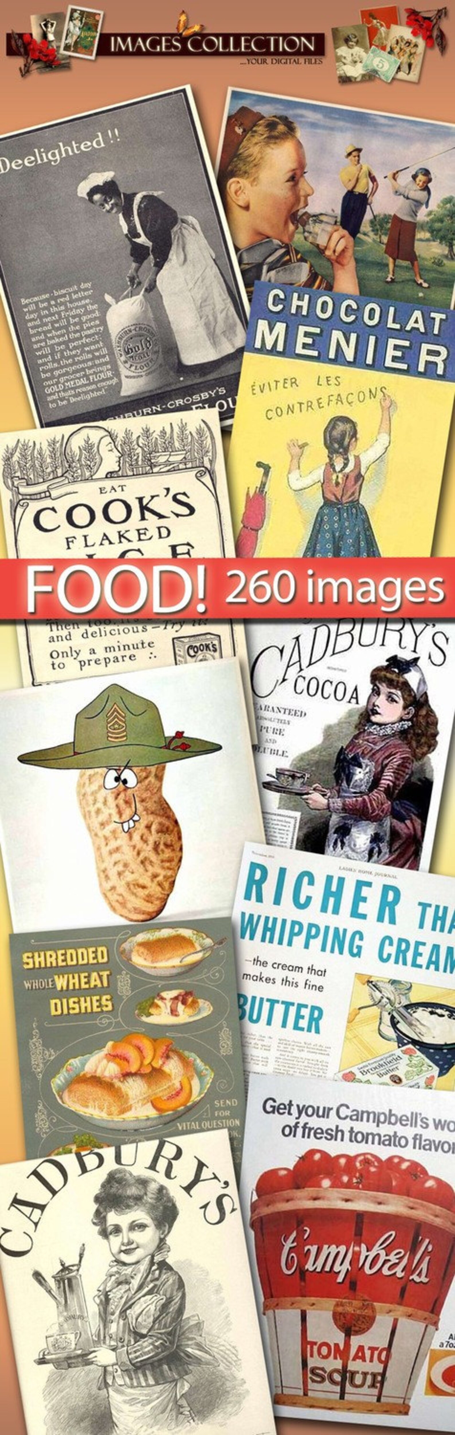 Household Scrap Digital Ephemera / ADS Illustration Digital / Cu Poster ...