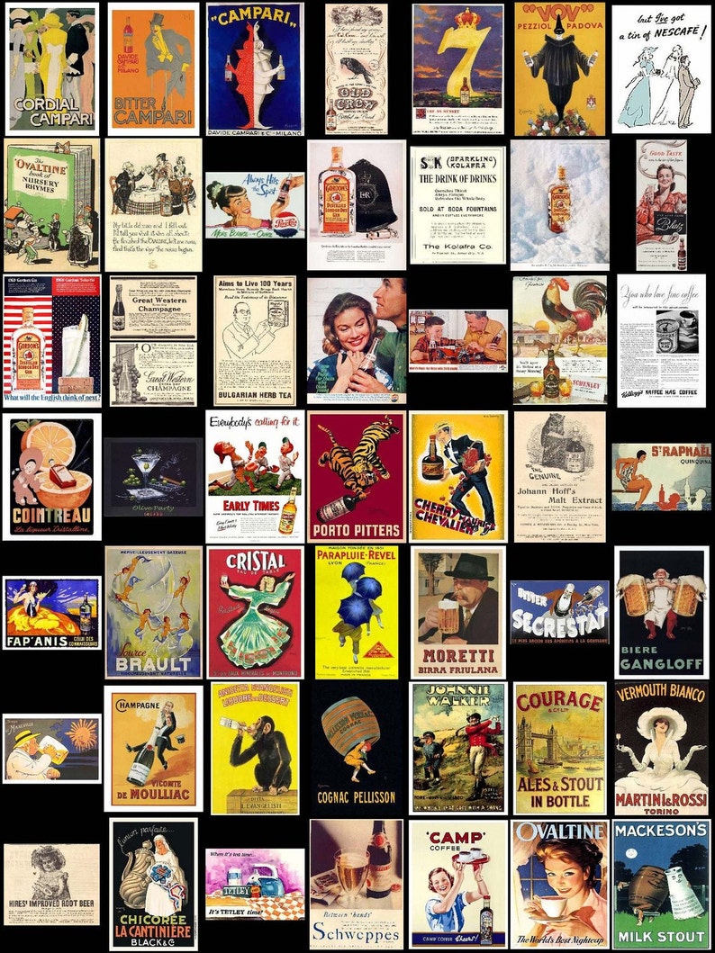 Digital Print Bundle ADS Images / Digital Collection Household Labels ...