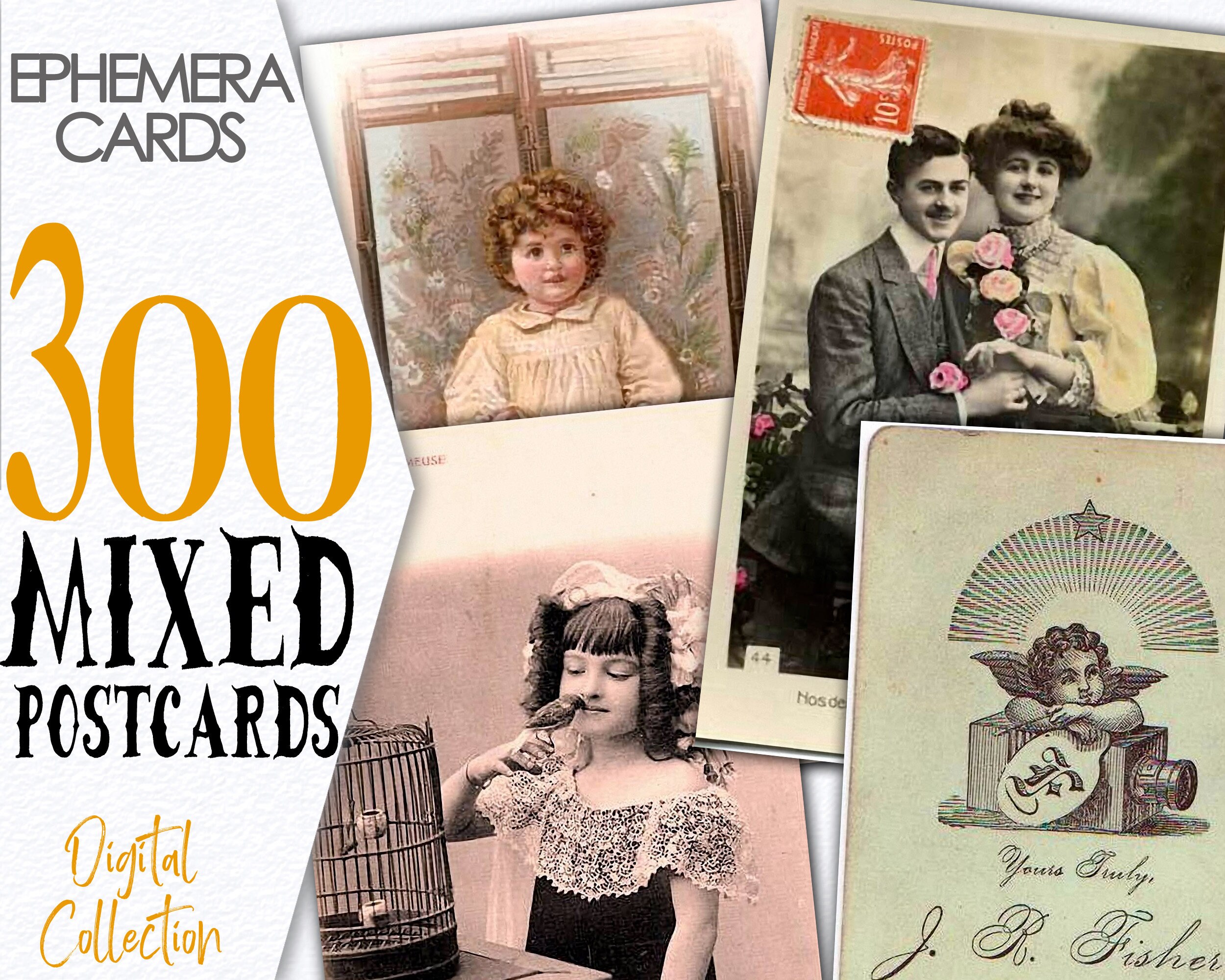 Digital Collection Old Postcards Public Domain / Download New Year ...