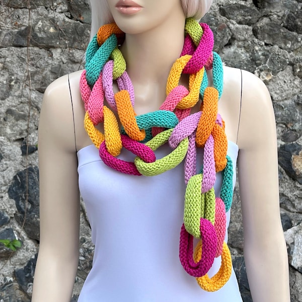 Chain Scarf - Etsy