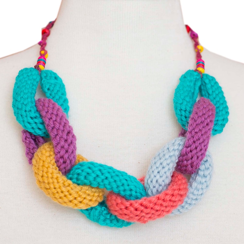 Knitted Necklace - Etsy