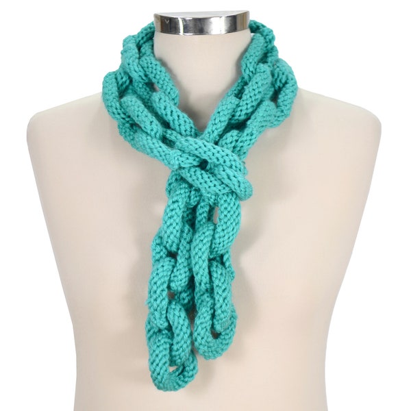 Knit Chain Scarf - Etsy