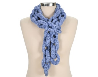 Knit Chain Scarf | Etsy