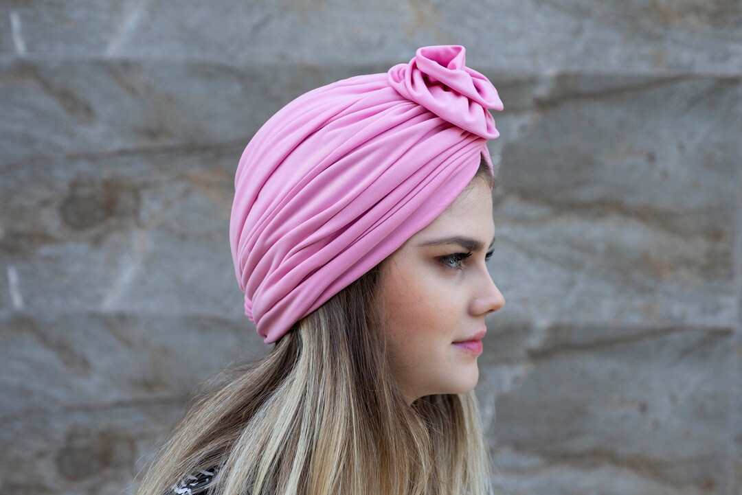 Kopftuch, vorne geknoteter Damenturban, elegante Kopfbedeckung ...