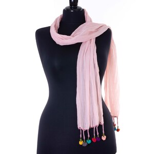 Woman Summer Scarf Oya Scarf Unique Scarf in Blush Pink - Etsy