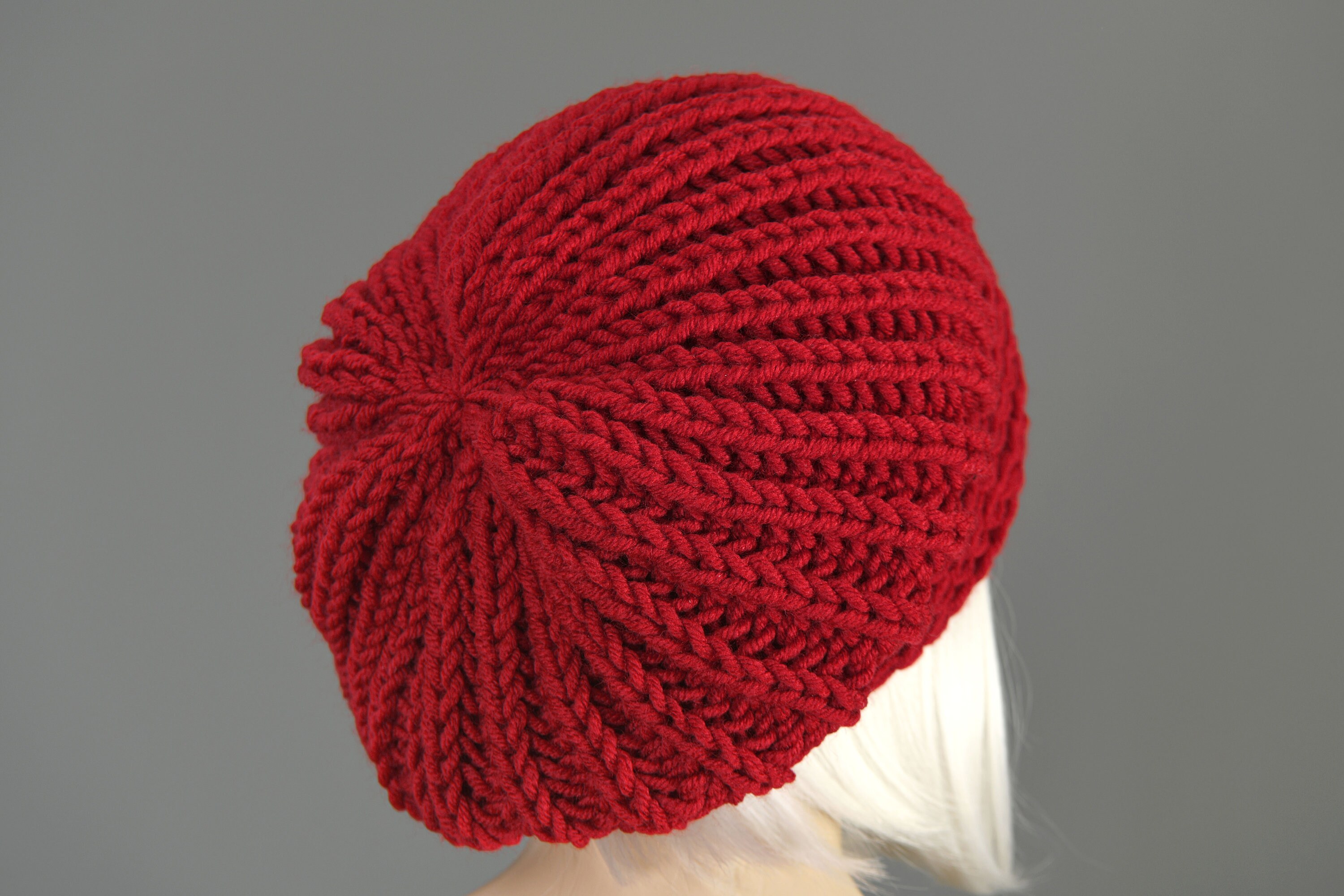 Slouchy Beanie, Oversize Beanie Hat, Winter Knit Hat, for Woman - COLOR ...