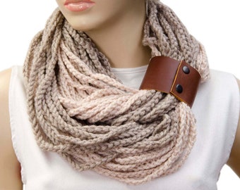 Crochet Chain Scarf | Etsy