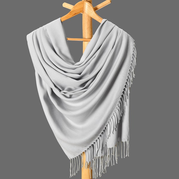 Grey Pashmina - Etsy