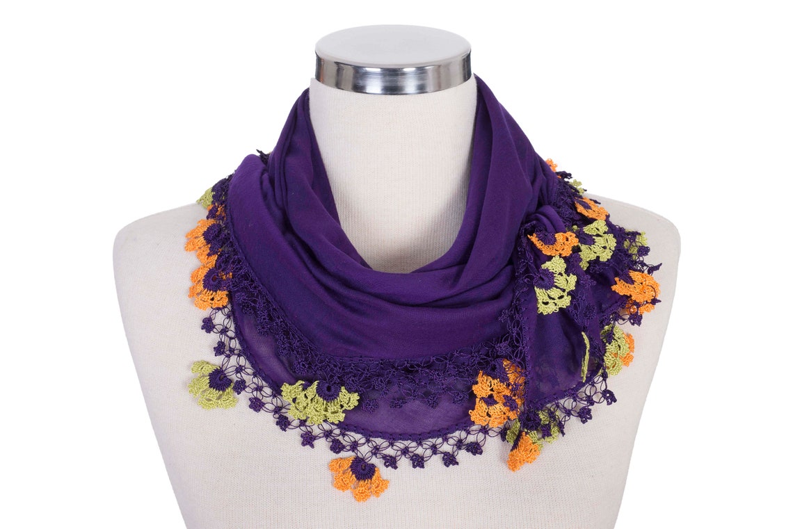 Turkish Oya Scarf Hand Crocheted Oya Scarf Summer Scarf | Etsy