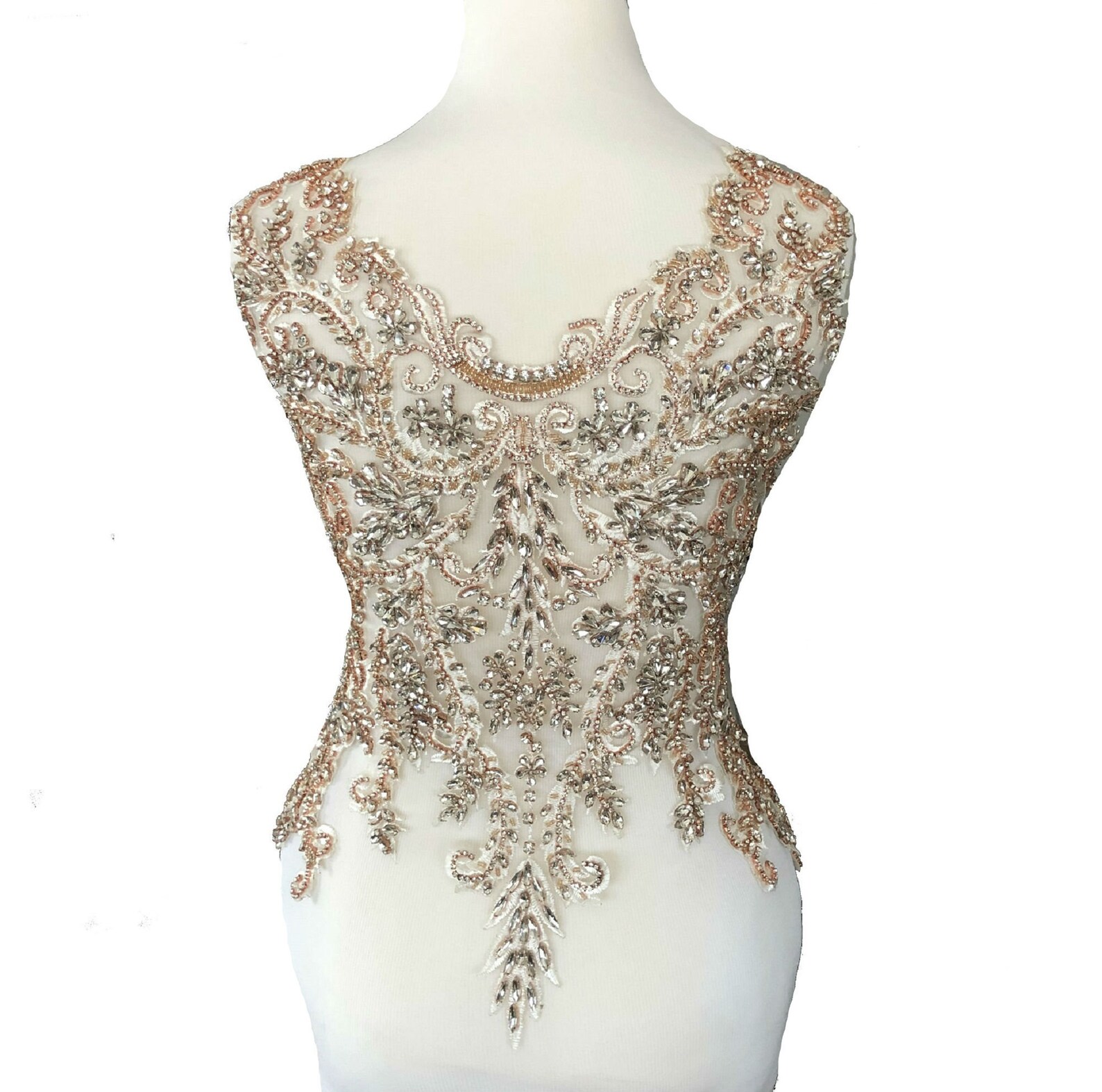 Crystal Bodice Applique Wedding Dress Applique Wedding Bodice - Etsy