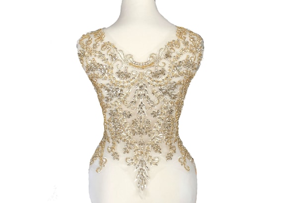Crystal Bodice Applique Wedding Dress Applique Wedding Bodice - Etsy