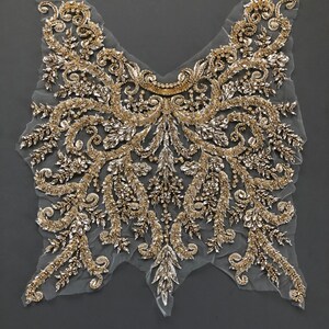 Crystal Bodice Applique Wedding Dress Applique Wedding Bodice Applique ...