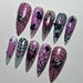 Pink Spiderweb Press on Nails, 3D Heart Chrome Gelx, Halloween Gothic ...