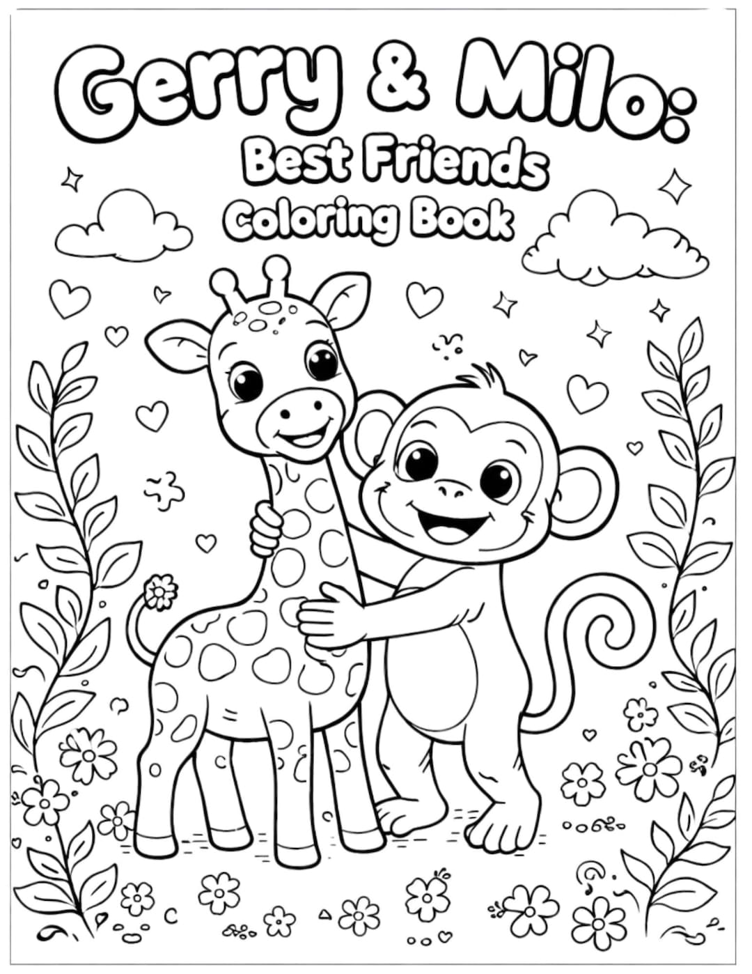 Gerry & Milo Friends Coloring Pages (digital Download) - Etsy