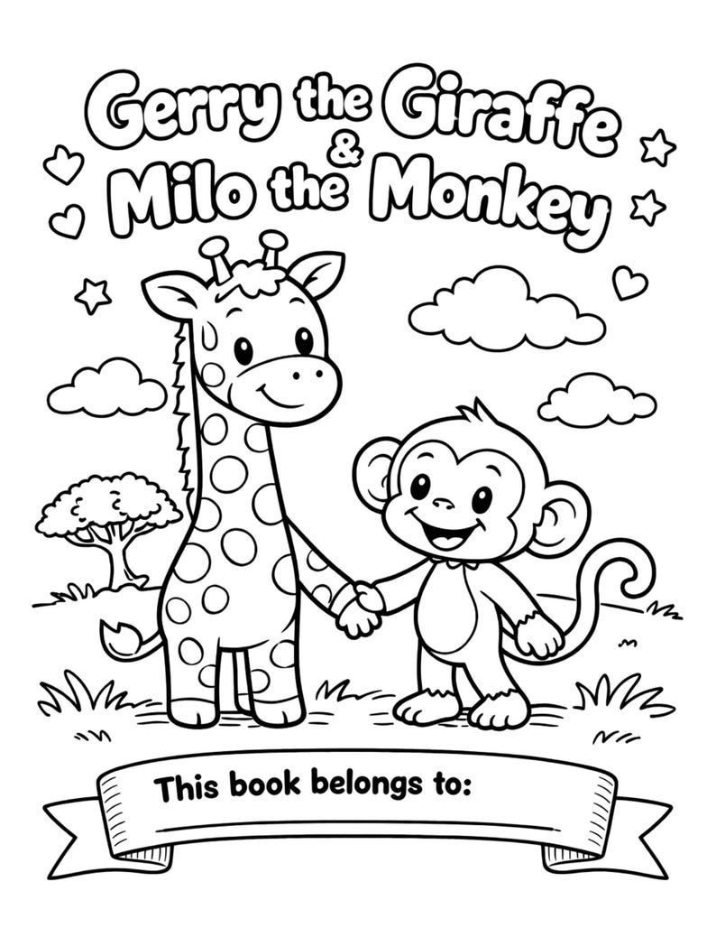 Gerry & Milo Friends Coloring Pages (digital Download) - Etsy UK