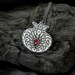 Pomegranate Pendant - Sterling Silver Pomegranate - Pomegranate ...