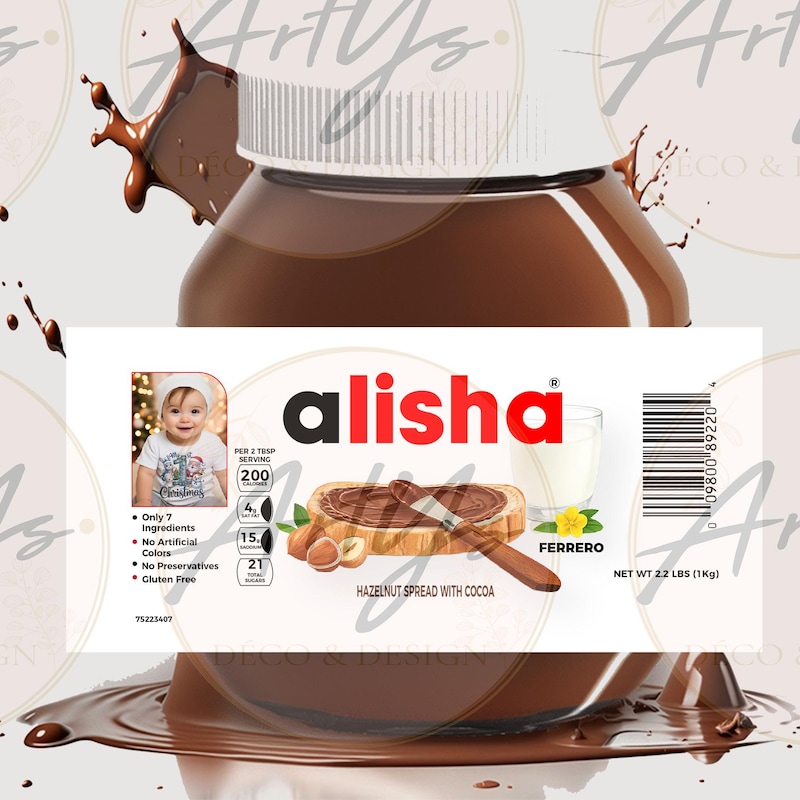 Etichetta nutella personalizzata - Etsy Italia