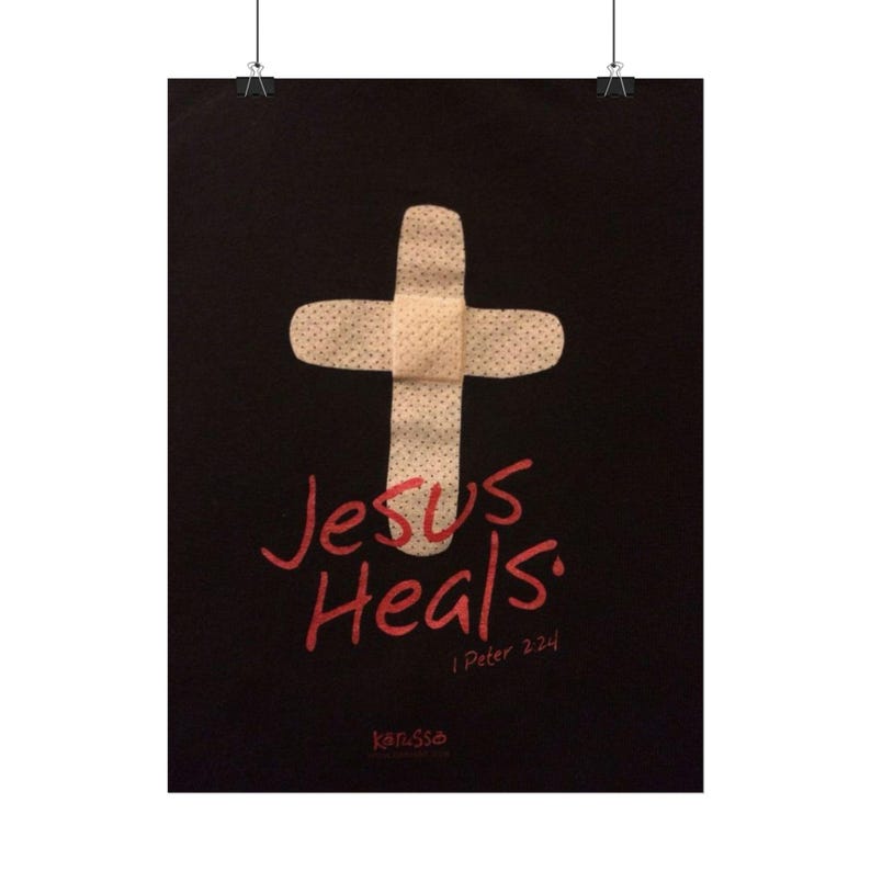 Jesus Heals Poster Print: Christian Inspirational Home Decor - Etsy